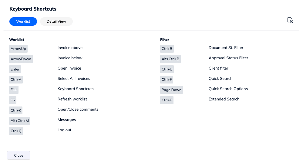 Task list